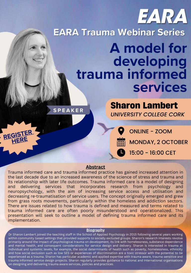 A Model for Developing Trauma Informed Services – Eara